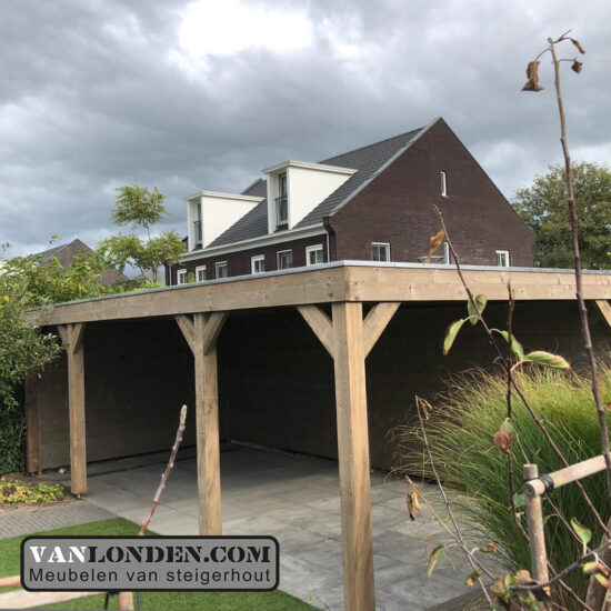 Douglas overkapping carport - VanLonden Steigerhout
