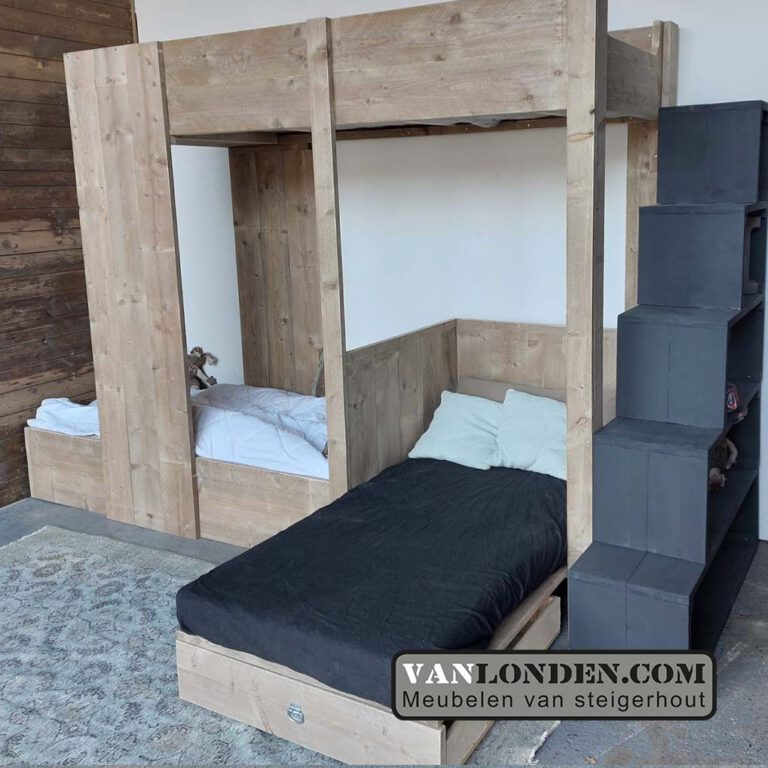 Steigerhouten hoogslapers - VanLonden Steigerhout