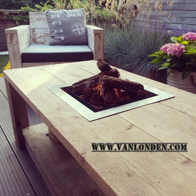 Draagbare mini houtkachel - VanLonden Steigerhout